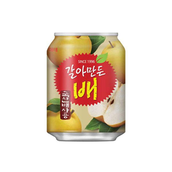 ※100%韓国産梨を使用した「ヘテ　梨ジュース」は梨のスッキリとした爽やかな甘さとほのかな酸味が特徴な果実ジュースです。※飲む前によく振ってからお飲みください。