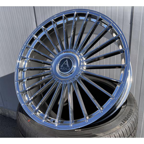 ホイールブランド AZAD WHEELSホイール名  AZ25カラー CHROMEホイールサイズ 26x10Jオフセット +25P.C.D/ホール数 135/139.7-6穴 タイヤ  TRAVELSTAR  TRAVELSTAR ECOS...