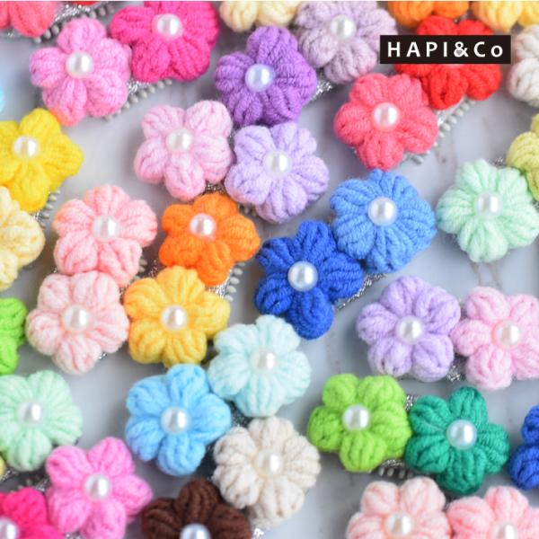 カラフルで存在感バツグンなかわいいお花パッチンピン。カラバリが豊富なので、男の子も女の子もヘアアレンジを楽しめます♪ヘアゴムの下準備不要で後れ毛にサッと着けるだけ！パッチンとしっかりとまるので外れにくい。※花が柔らかく厚みがあるため開閉がし...