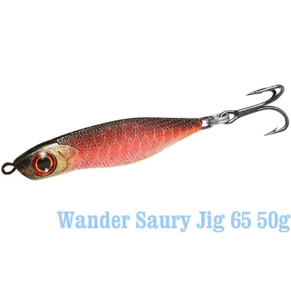 Wander Saury Jig 65 -50g-全長：65mm重量：50.0gタイプ：シンキングターゲットやフィールド、より攻略範囲を拡大したワンダーを是非、お試し下さい。
