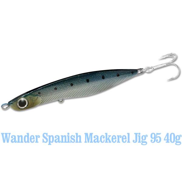 Wander Spanish Mackerel Jig 95 -40g-全長：95mm重量：40.0gタイプ：シンキングターゲットやフィールド、より攻略範囲を拡大したワンダーを是非、お試し下さい。