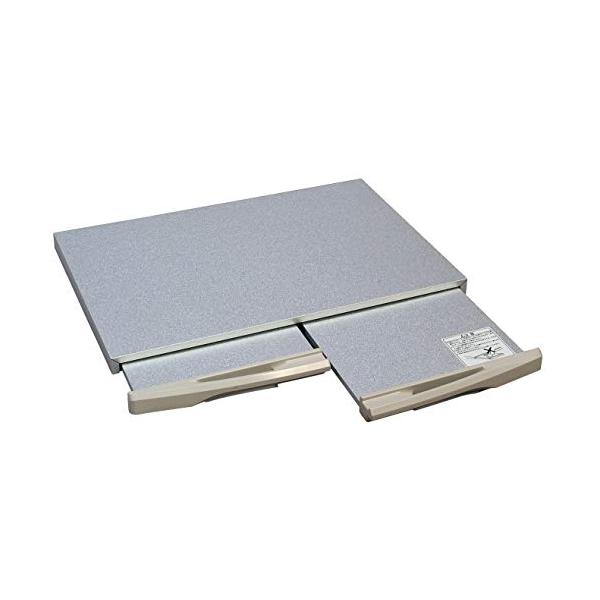 ・  SU-125-I・サイズ：幅59×奥行44.2×高さ3.5cm　重量：約2.7kg・素材：本体/ガルバリウム鋼板、引手/ＡＢＳ樹脂（抗菌加工、耐抗菌：黄色ブドウ菌、大腸菌）・耐荷重：本体/30kg、スライドテーブル/合計5kg・スライ...