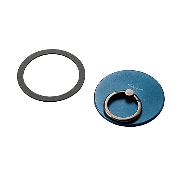 2)メタルプレート付属・ネイビー  P-STRMKPSLNV・・Color:ネイビーStyle:2)メタルプレート付属・スマートフォンの背面にマグネットで貼り付け、快適なスマートフォン操作をサポートするマグネット着脱リングです。・付属のメタ...