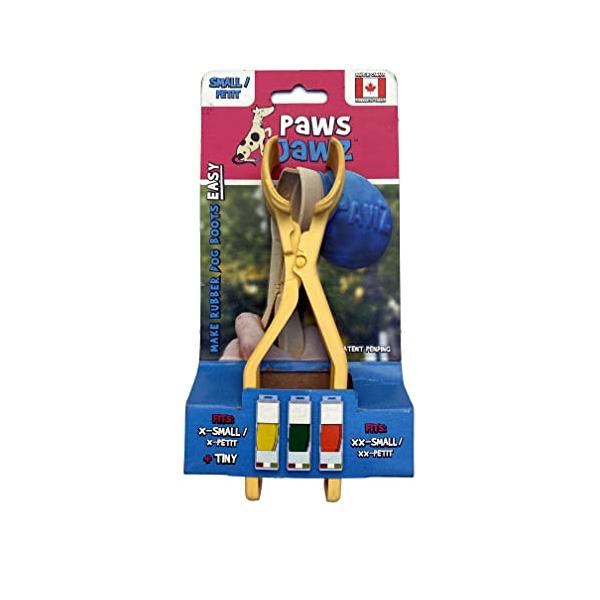 ・ S PJ-S・・Size:S・Pawz（ポウズ）ラバードッグブーツなどの犬用ブーツをより簡単に履かせることができる装着器具。片手にポウズジョーズ、もう片手でワンちゃんの足を持てばササッとブーツを履かせられます・ポウズジョーズにブーツをセ...