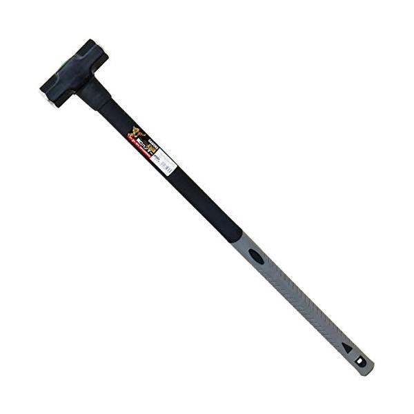 インダストリアル・混合カラー  12317・・PatternName:両口ハンマー2.7kg・鉄工・石工・杭打ち・解体など強打撃作業に。・軽量かつ高強度なグラス柄の大五郎(黒)シリーズ。・握りやすい形状と滑りにくいTPRグリップは抜群のフィ...