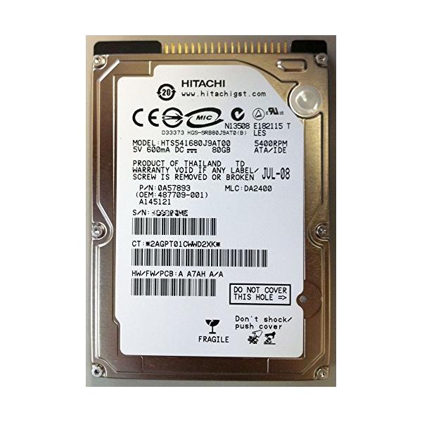 ・ 2.5inch HTS541680J9AT00・・Size:2.5inch・PATA・IDE・80GB・内蔵・2.5インチ 2.5inch