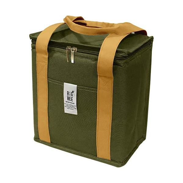 ・オリーブグリーン  BOX オリーブグリーン・・Color:オリーブグリーン・サイズ：約幅23×奥行14×高さ25cm（持ち手含まず）・容量：6L・耐荷重：約11kg・材質：表地/ポリエステル 中生地/PEVA
