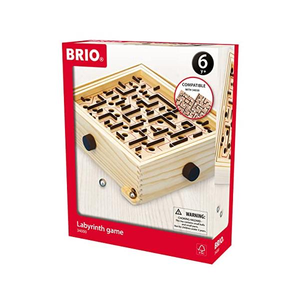 木紋・  34000・・Style:木紋・BRIOの伝統的なゲーム。・危険な落とし穴が点在する迷路から誰が早く出てこれるかな？・サイズ290x320mm。