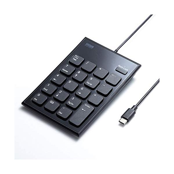 ・ブラック  NT-23CBK・USB Type-Cコネクタを搭載したパソコンで使用できる有線テンキーです。・従来のパンタグラフキーボードと比較しキータッチ音が格段に小さい静音タイプです。・静かなオフィスなど入力音が気になる場所などに最適で...