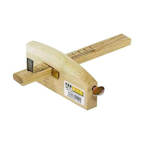 筋毛引・  11522・・Style:筋毛引・筋付け(線引き・罫引き)用・便利な目盛付き!・目盛10cmまで