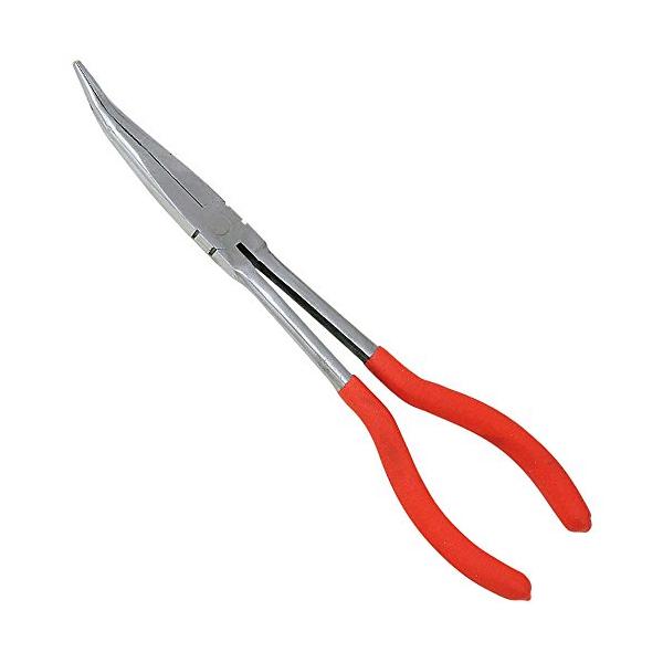 アングル・Silver  ELP-2・・Style:アングル・用途:つかみ、曲げ作業・全長:約275mm・仕様:アングル・角度:45度・材質:炭素工具鋼