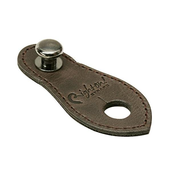 ENDPIN用・ブラウン 7.3cm STRAP END BROWN・・Color:ブラウン・アコースティックギター用ストラップボタン・サイズ:幅 3.2cm、長さ:7.3cm・表素材:レザー
