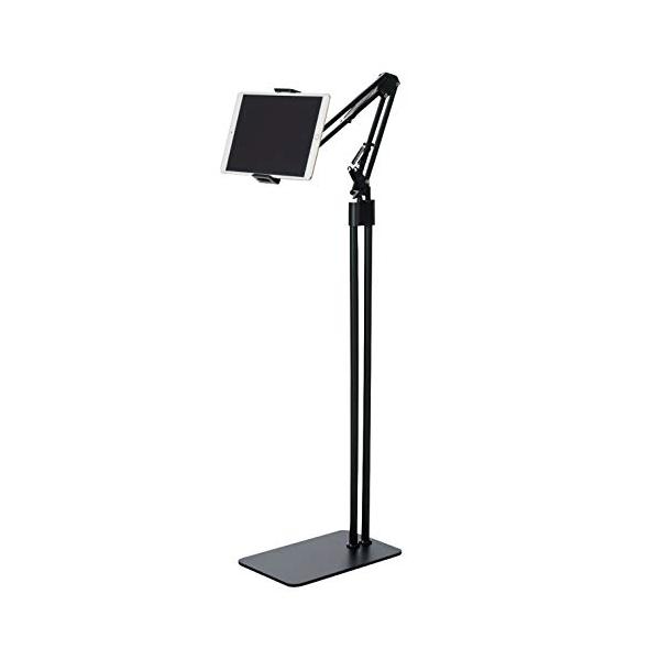 ・ブラック  TB-DSZARMFBK・・Color:ブラック・詳しくは「商品の仕様」「商品の説明」をご確認ください。・広い空間や部屋の中央でも高さを保持してスマートフォンやタブレットを使用できる床置式フレキシブルアームスタンドです。・タブ...
