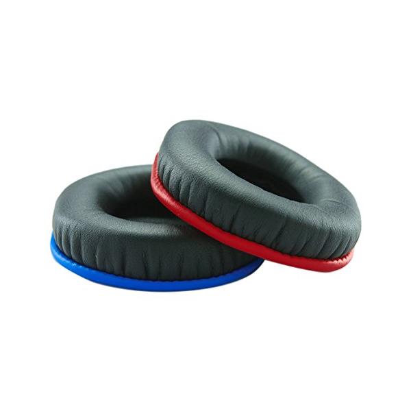 ・ブルー&amp;レッド  stpad-DX-LR・・Color:ブルー&amp;レッド・SONY MDR-CD900ST等に対応の交換用イヤーパッド・スポンジは低反発を使用し長時間使用時の耳への負担を軽減、高密度素材を採用し音漏れを減少さ...