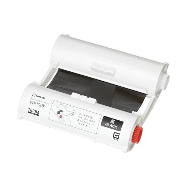 ・ブラック  WP100K・・Color:ブラック・テープ色：黒・テープ幅(mm)：100・テープ長さ(m)：30・テプラGrand(WR1000)専用