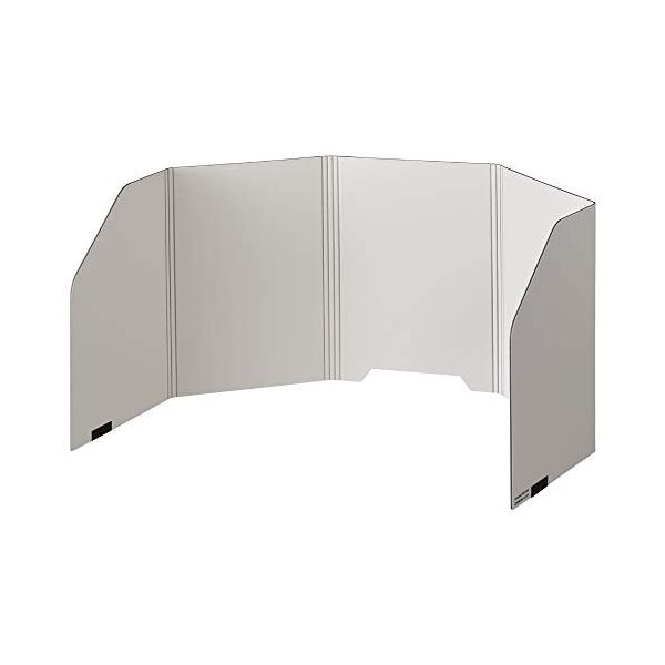 モダン・ホワイト 高さ310mm 8010ライ・・Color:ホワイトSize:高さ310mm・置くだけ簡単！たたんで収納！パーソナルパーテーション・外形寸法：約1 092(W)×310(H)×3(D)mm ※最大寸法・外形寸法：約220(...