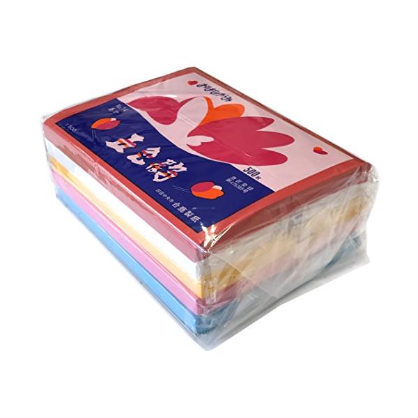 ・  BS-050569SET・カラー: 赤、紅桃、黄、水色、白・枚数: 各色500枚入