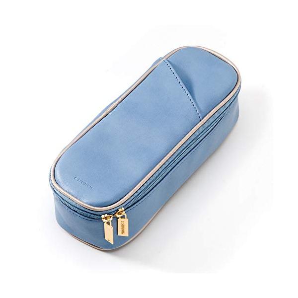 筆箱・03 BLUE  GAP-03・・Color:03 BLUE・素材: レザー・サイズ:縦190×横66×高さ50mm・パッケージ重量: 0.1 kg・スタイル: 筆箱