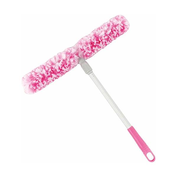 ・レッド 全長42cm ・サイズ:幅37×6×全長42cm・材質:ポール部/アルミニウム、持ち手部/ポリプロピレン、ブラシ部/ポリプロピレン・ポリエチレン、ブラシ中芯/ステンレス鋼・原産国:台湾・セット内容:ポール、ブラシ