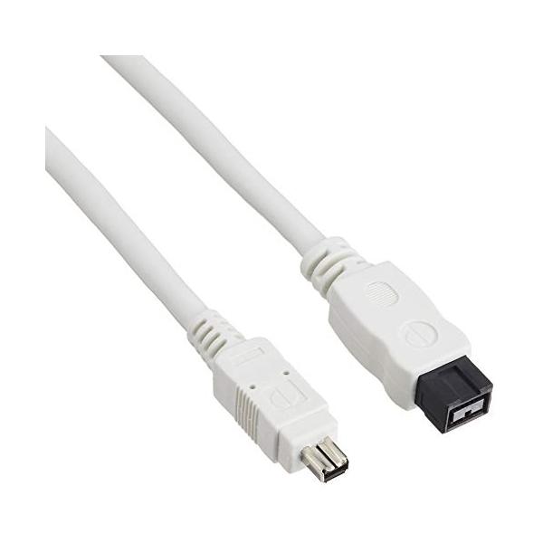 9Pin-4Pin・ホワイト 2m KE-B942WK・・Size:2mStyle:9Pin-4Pin・【ケーブル長】:2m・【コネクタ形状】:IEEE1394b(9Pin)コネクタオス-IEEE1394(4Pin)コネクタオス・【ケーブル...