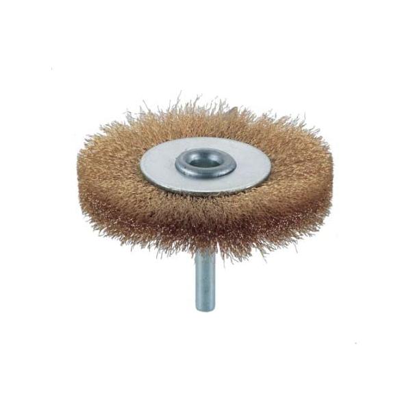 真鍮・ φ75X軸6 線径0.15 TB6244・・Size:φ75X軸6 線径0.15Style:真鍮・外径(mm):75・線径(mm):0.15・最高使用回転数(rpm):3000・毛丈(mm):19.0・毛材:真鍮