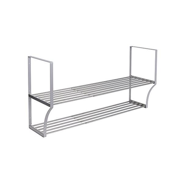 ・シルバー 60~90cm TS2-90L・・Size:60~90cmPatternName:2段・【サイズ】本体:幅60~90×奥行25×高さ45cm、棚:(上段)幅60~90×奥行24.2cm、(下段)幅60~90×奥行16.7cm・組...