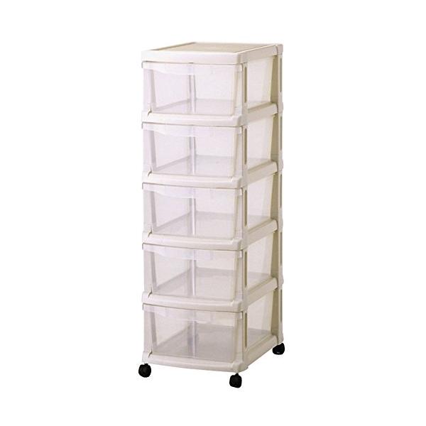 5段・ 組立式 YUNIFIT-K-5-CAP・・Size:組立式Style:5段・サイズ:幅32×奥行41X高さ96cm・重量:4.2kg・材質:本体/ポリプロピレン、キャスター/ナイロン・原産国:日本・収納の目安:各引出しにトレーナー約4枚