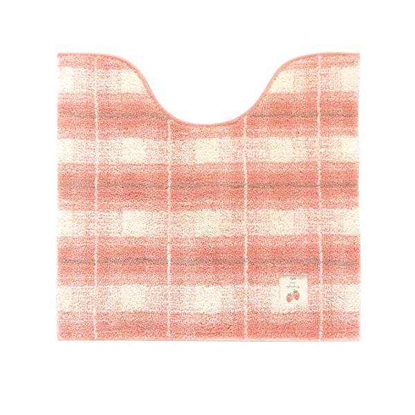 ・ピンク 約55cm×60cm 4548622252613・・Color:ピンクPatternName:a. トイレマット・サイズ：約55cm×60cm（マットの高さ 約12mm）・首下： 約41cm・素材：アクリル100％（裏面 すべり止...