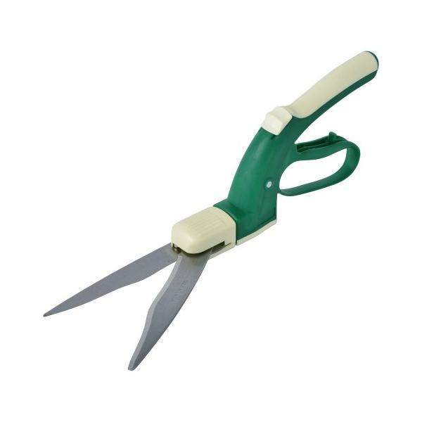 芝生・グリーン  725632・用途:芝生、雑草刈り・全長:370mm・刃部:160mm(切り刃140mm)・重量:290g・刃先360°回転