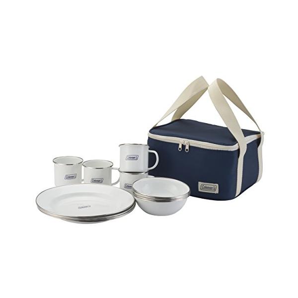 ・ 約28×29×16cm 2000032362・サイズ:プレート/約直径26×高さ3cm、ボウル/約直径16×高さ5cm、マグ/約直径9×高さ8cm、収納時/約28×29×16cm・重量:約2.2kg・材質:本体/ほうろう、縁部分/スチー...