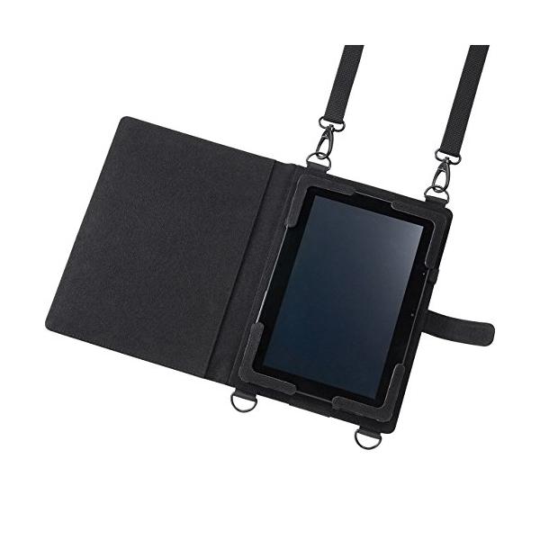 スタンド機能無し・ブラック 12.5インチ PDA-TAB12・・Size:12.5インチStyle:スタンド機能無し・ショルダーベルト・ハンドベルト・ペンフォルダー付き12.5型タブレットPCケース・四隅の伸縮ゴムで固定し、12.5インチ...