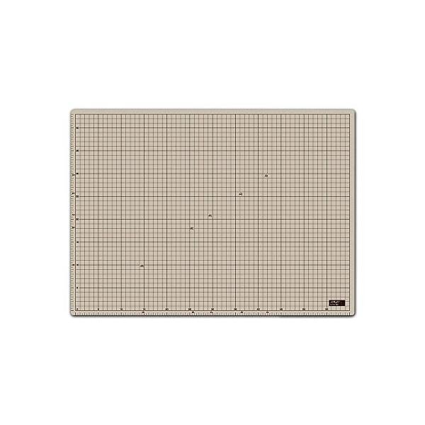 2.0mm厚/両面使用可能・グレー/ブラウン A2 159B・・Size:A2Style:2.0mm厚/両面使用可能PatternName:単品・製品型番:159B・サイズ:A2(450x620x2mm)・1cm刻みのグリッド入り・表裏を色...