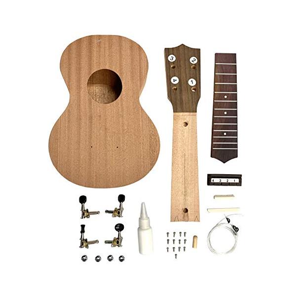 ・ブラウン ソプラノサイズ U-kit・軽くて持ち運びやすく、簡単に演奏できるウクレレがキットになって登場！・カンタンに組み立てることができ、ペイントすれば自分だけのオリジナルウクレレが完成！・手作りキットでありながら、本格音色。ウクレレ専...