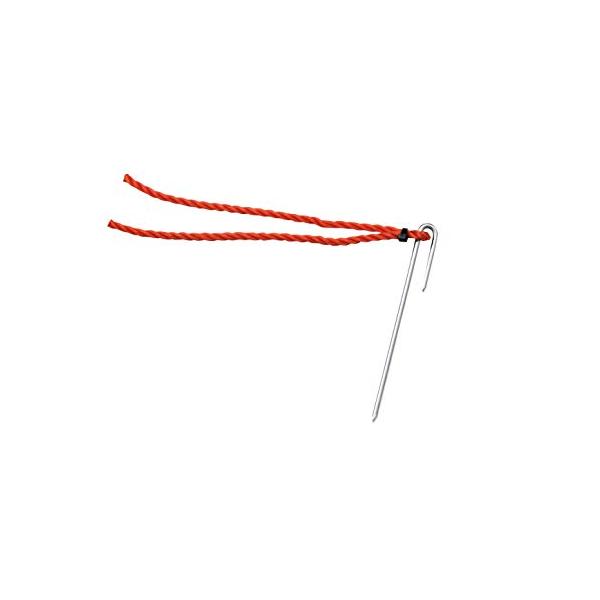 ポイントマーカー赤/ロープ6mm×20cm 杭5mm×14cm/G1238R・Color:赤・パッケージ個数:1・グランド整備に最適なポイントマーカー同色10本1組・ロープ:ポリエチレン5mm×20cm、杭:4mm×15cm・重さ約240g/組