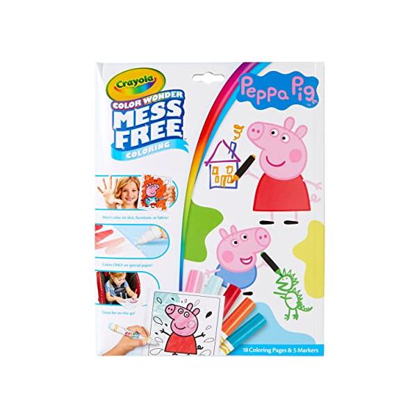 ペッパピッグ・ペッパピッグ Book 757000・・Style:ペッパピッグ・カラーワンダーセット: ペッパピッグの塗り絵ページ18枚とカラーワンダーマーカー5本。・自宅でのクラフトや屋内活動: クリエイティブなアート用品で精神を高く保ち...