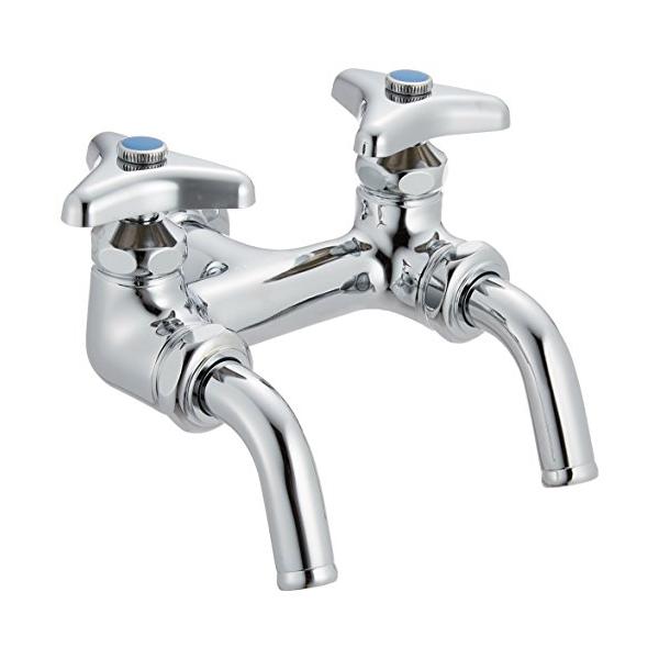 横並び三角ハンドル/-/F13A-13・Style:横並びPatternName:単品Color:三角ハンドル・パッケージ個数:1・二口タイプなので、ホースを接続したままでも手洗いや水くみ等ができます。・吐水口が回転するタイプの水栓です。・...