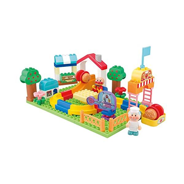 A)パンをおとどけ!ころころパンこうじょう混合カラー/ワンサイズ/-・Style:A)パンをおとどけ!ころころパンこうじょう・「ブロックラボ」から新シリーズ「アンパンマンころころブロック」が登場！ ブロックを組んで、ころがしパーツを転がして...