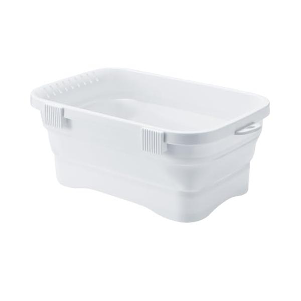 単品ホワイト/6.6L/I-590・Size:6.6LStyle:単品・パッケージ個数:1・容量:6.6リットル・材質:本体・水抜き栓/熱可塑性エラストマー、枠・底/ポリプロピレン・折りたたみ時/37.8×24×5.2cm・サイズ:37.8...