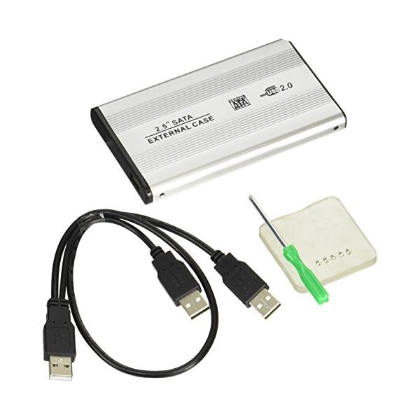 ・銀 2.5インチ HC-S25/U2・接続形態:外付 / インターフェース:USB2.0 / 対応ドライブ:HDD / 搭載ドライブ:2.5インチSerialATA / 搭載可能数:1