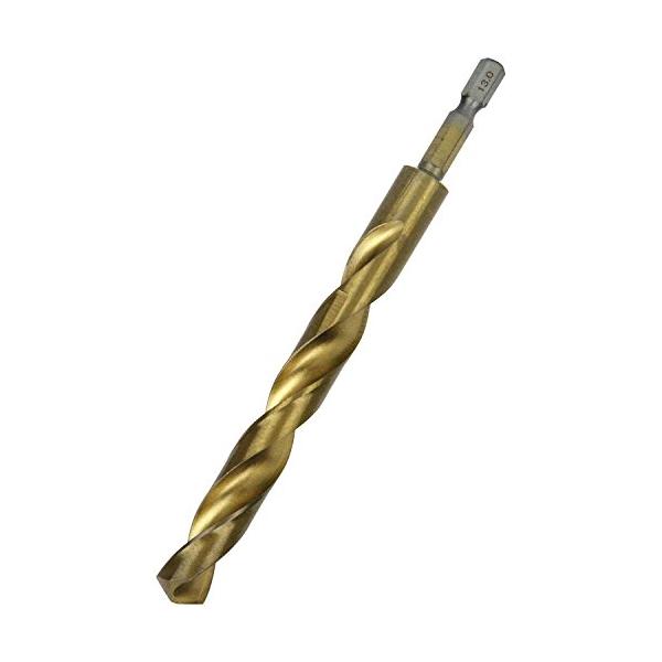 適長・ゴールド 13.0mm 13.0mm・・Size:13.0mmStyle:適長・サイズ:13.0mm・標準穴あけ可能厚:(鉄)2.0mm・(木)らせん溝長の2/3程度・軸:六角軸6.35mm・使用電動工具:充電式インパクトドライバー・...