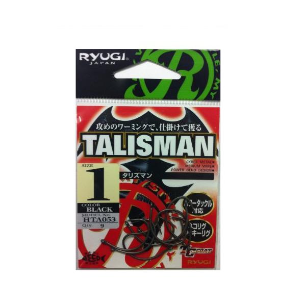 #1(9本入)・＃1 フック 4941430078558・・Style:#1(9本入)・リューギ タリズマン ブラック HTA053 (ワームフック)■カラー：TCブラック■入り数：(＃3〜＃1)9・(＃1/0〜＃2/0)：8・(＃3/0)...