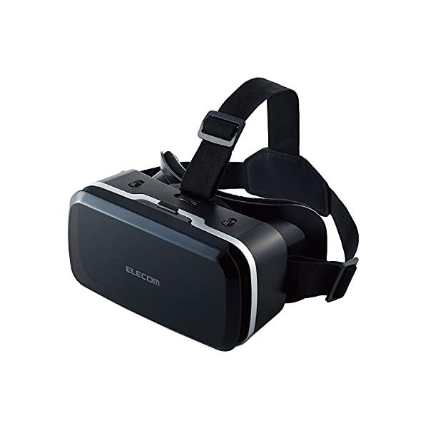 (1)VRゴーグル単品スタンダード/-/VRG-M02BK・Style:(1)VRゴーグル単品・パッケージ個数:1・VRコンテンツ再生中に周囲を見渡すと、頭の動きに合わせて視界が360度動き、まるで自分がコンテンツの中にいるかのような仮想体...