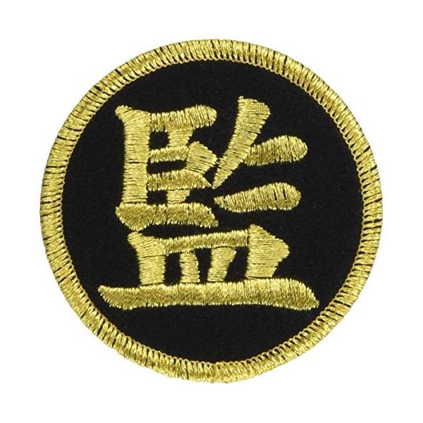 ・ブラック  VWSGLK・原産国:日本製・サイズ: 直径6cm・カラー: ブラック×ゴールド・素材: レーヨン・公式試合用