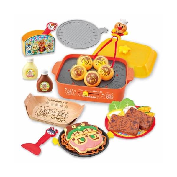 プレートを付け替えて 3wayでパーティーごっこ!・おしゃべりとメロディが流れ、プレートが光って揺れるよ!・単3電池4本使用（別売）・対象年齢: 3才以上・(c)やなせたかし/フレーベル館・TMS・NTV