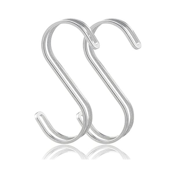 ・シルバー Lサイズ (2個入) H00336・・Size:Lサイズ (2個入)・2個入 (耐荷重9kg)・ステンレスの中でもサビにくい、上質な18-8ステンレス（SUS304）を使用しています。・掛けるときも外すときもブレにくくて使いやす...