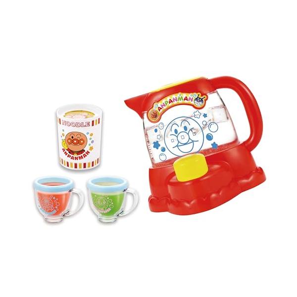ケトル・Style:ケトル・アンパンマンの電気ケトルごっこ遊びができるバストイです。付属の小物にお水を注ぐと不思議!色が変わったり、絵が浮き出たりします。・対象年齢：3歳以上・使用電池：無し・セット内容：アンパンマンケトル本体、アンパンマン...