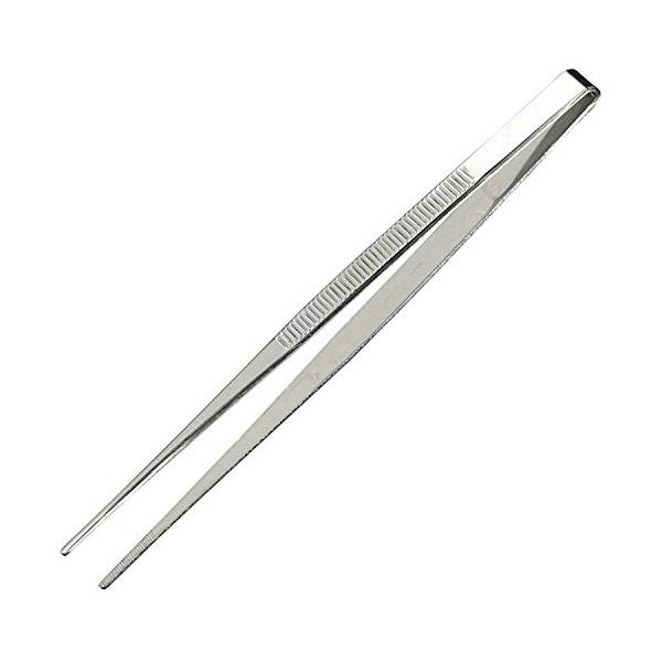 先尖り・Silver 210mm NO.14・・Size:210mm・用途:手の入らない所や、細かな作業等・特徴:手の入らない所やホビーに最適なチョット長いタイプのピンセット・全長:約210mm・仕様:直型・材質:ステンレス鋼SUS430