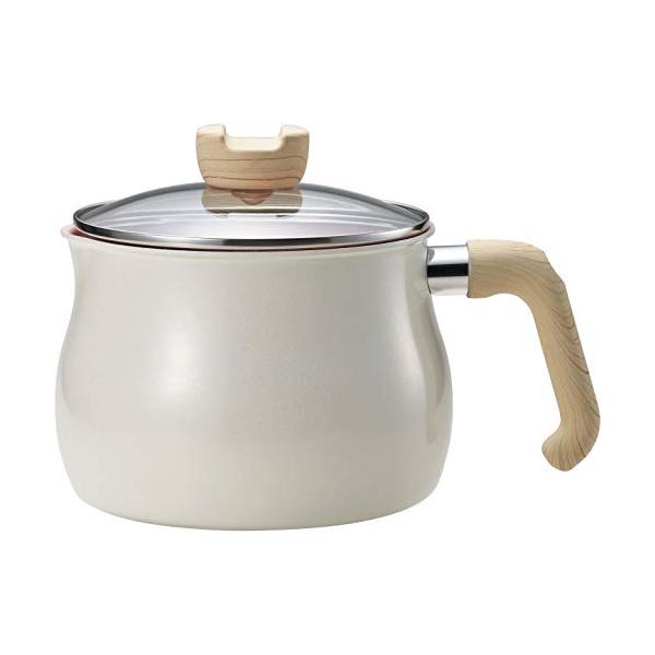 ・ホワイト L MB-1614・サイズ(外寸):約W26.5×D19×H18.5cm・内径:16cm・満水容量:約3L・米:3合まで・本体:アルミニウム合金、内面:ふっ素樹脂加工、外面:焼付塗装、底面:ステンレス鋼、ガラス蓋:強化ガラス