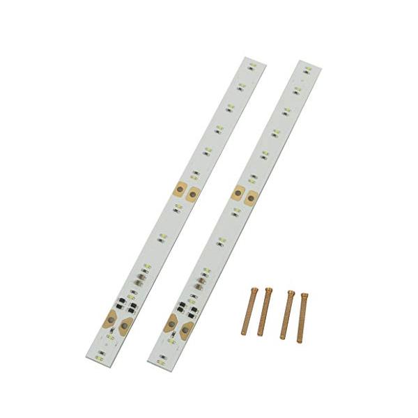 2本入り/-/8461・Color:2本入り・チップLEDが12灯実装されたNゲージ車両用室内照明ユニット。発光色は白色。・外形寸法は長さ130mm × 幅9mm × 高さ3mm。※集電スプリングは含みません。