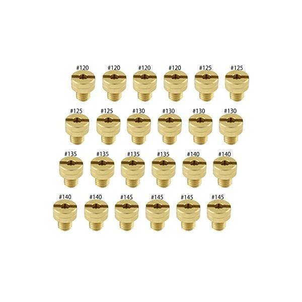 ・ゴールド  730512-10・#120#125#130#135#140#145　　各4コ入り（24ｐｃｓ）・タイプ（8X9）ミクニ（丸大）・日本製・専用ケース付き・適合　TM | TMR | MJN24 | TDMR | VM22 | ...